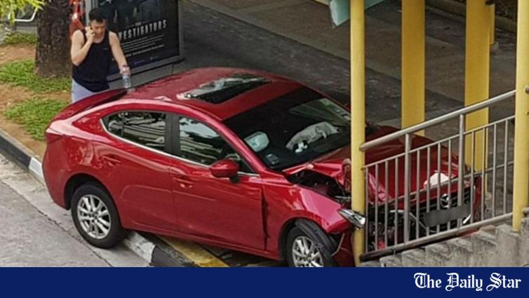 Cockroach in car causes woman to crash into bridge | The Daily Star