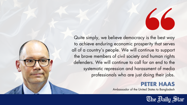 'The US still cares deeply about democracy' | The Daily Star