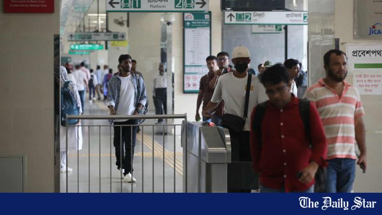 Metro rail services fully resume with reopening of Shahbagh–Agargaon ...